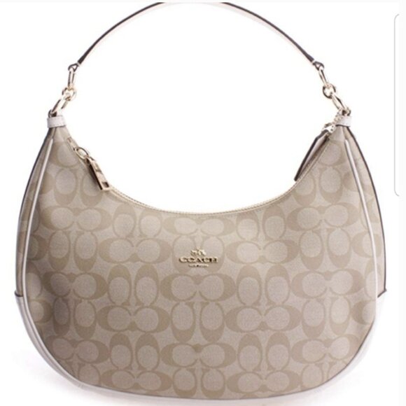 Coach | Bags | Coach Hobo Bag Light Khaki Chalk With Gold | Poshmark